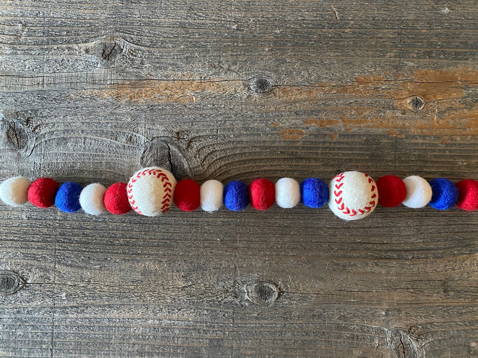 Baseball Garland,felt Ball Garland,baseball Banner,sports Decor,first ...