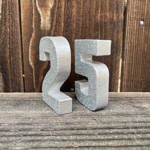 Number 25 Cake Topper, Cake Topper, Number 25 Photo Prop, 25th Birthday ...