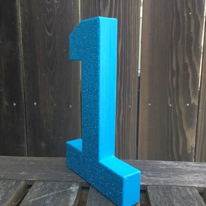 Number 1 Photo Prop, Number One Photo Prop, Number One, Turquoise ...