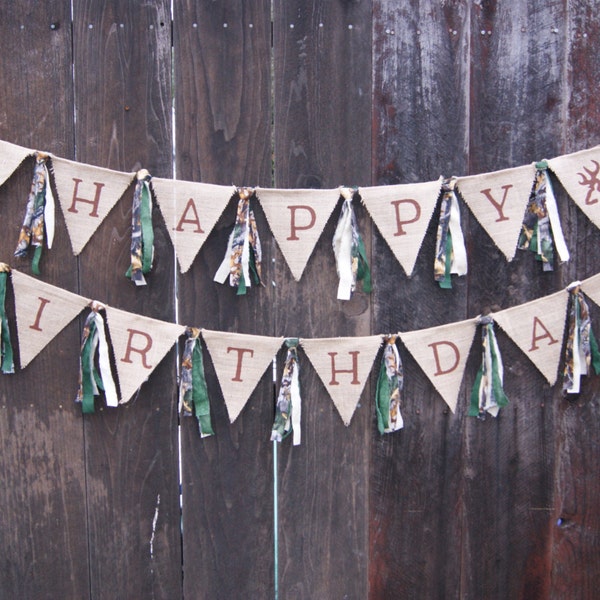 Birthday Banner Hunting - Etsy