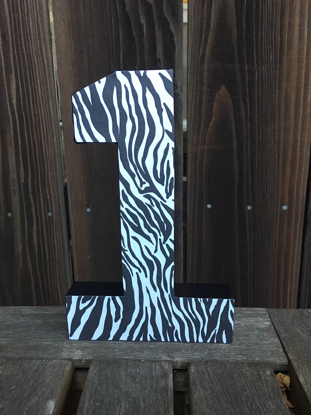 Number 1 Photo Prop,first Birthday,animal Print,zebra,zebra Number 1 ...