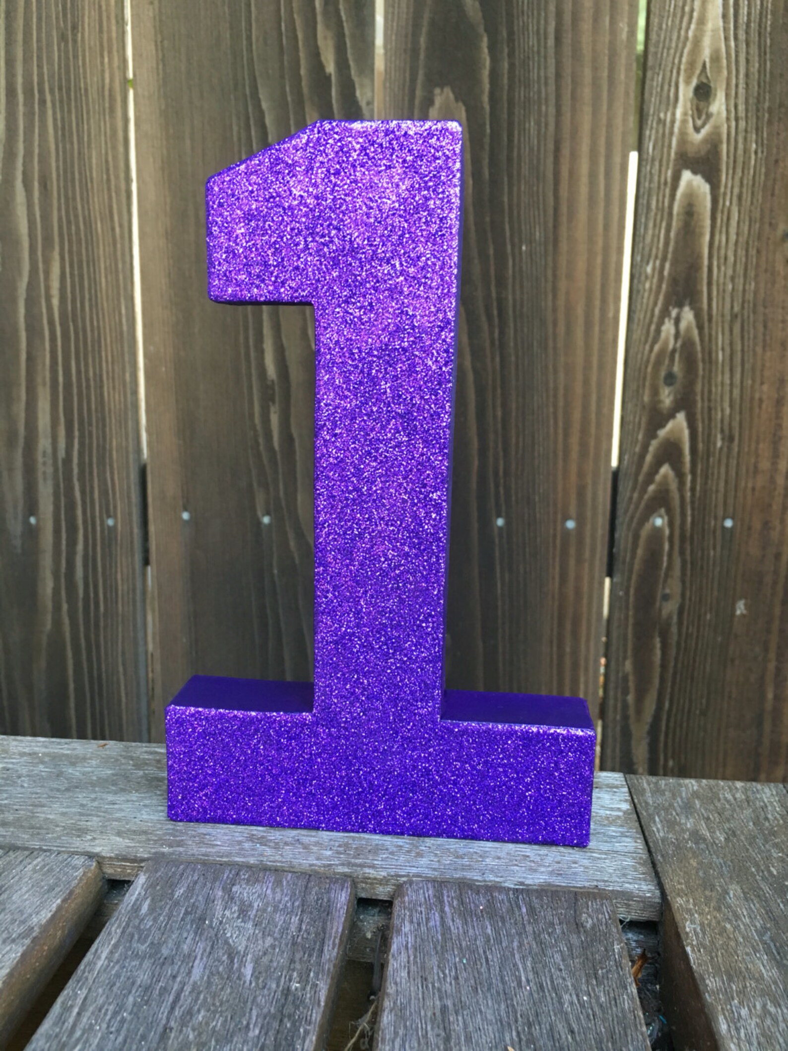 Number 1 Photo Prop Number One Purple 1st Birthday - Etsy