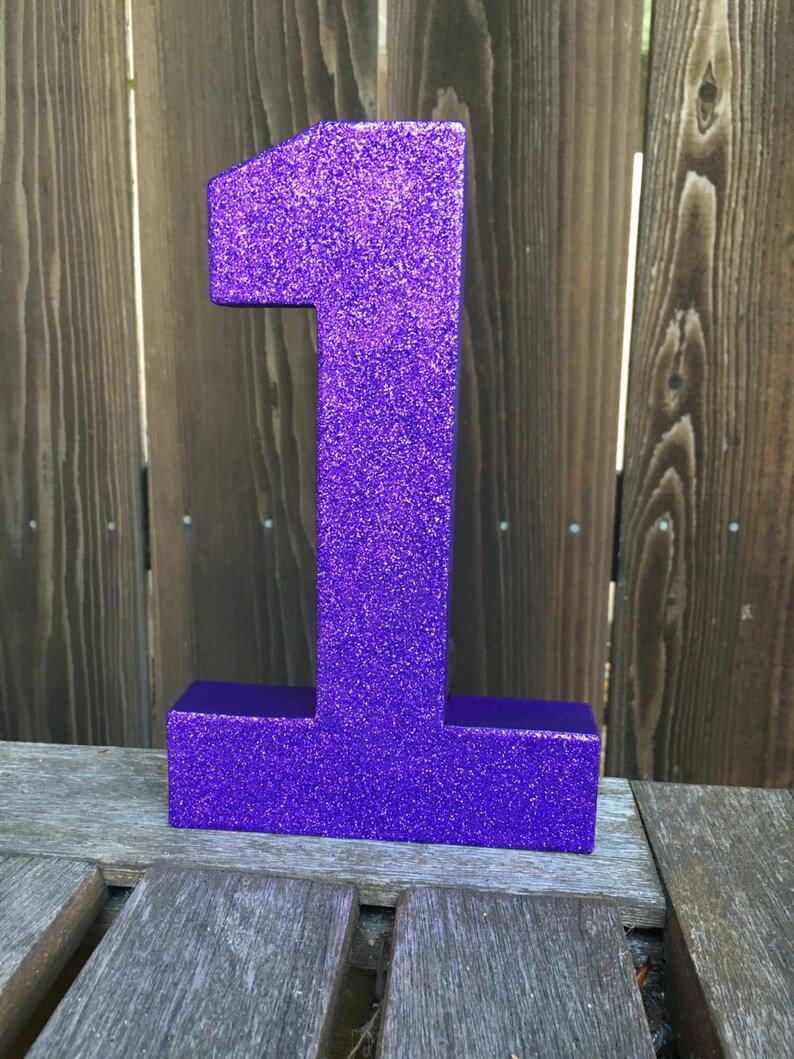 Number 1 Photo Prop Number One Purple 1st Birthday | Etsy