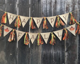 Happy Fall Banner - Etsy