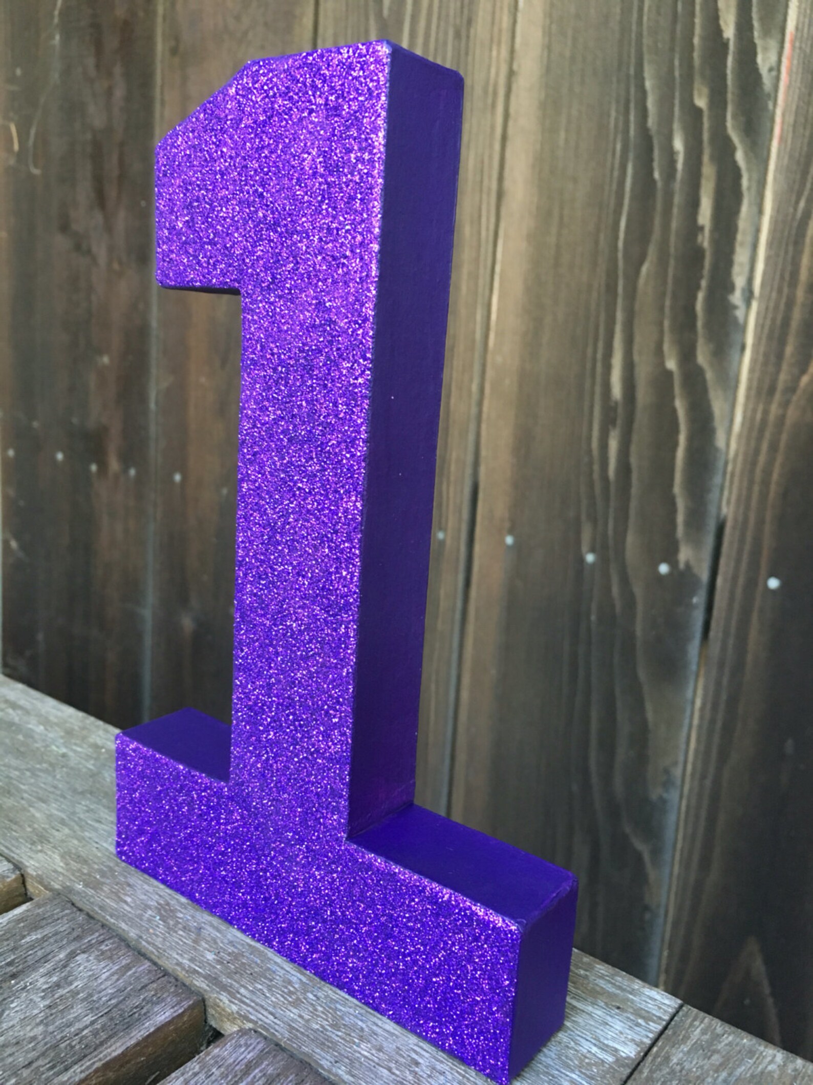 Number 1 Photo Prop Number One Purple 1st Birthday - Etsy
