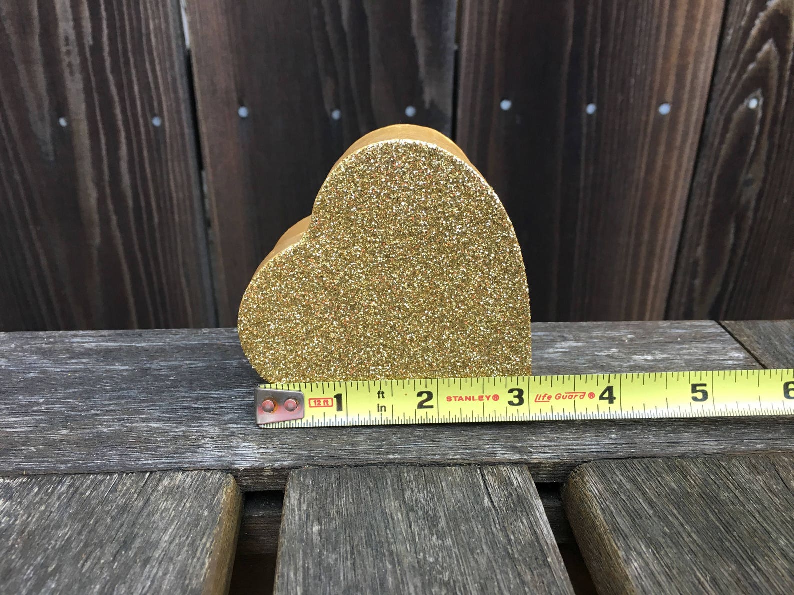 Gift Boxgold Heart Boxheart Boxheart Box With Lidglittered - Etsy