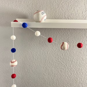 Baseball Garland,felt Ball Garland,baseball Banner,sports Decor,first ...
