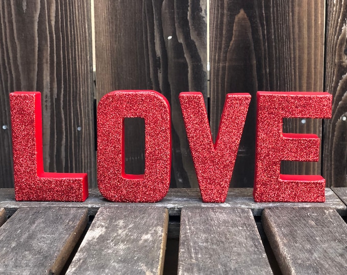 Love Sign,love,love Letters,valentines Day Decor,valentines Decor ...
