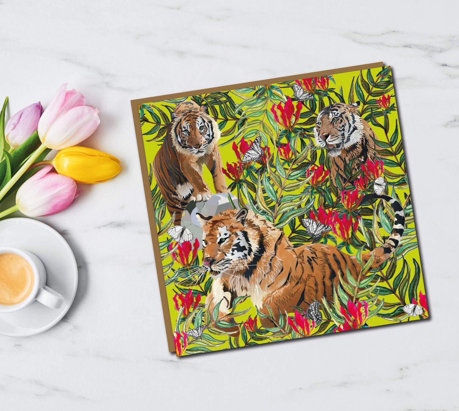 Sumatran Tiger Card Tiger Card Tiger Greetings Card - Etsy