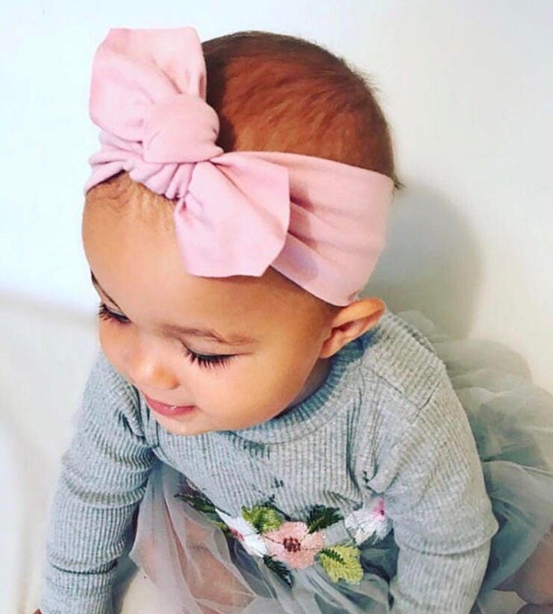 Pink Baby Headband / Baby Headband / Newborn Headband / Baby - Etsy