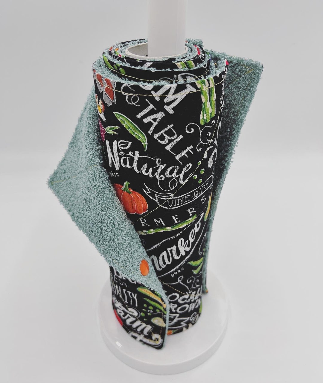 Reusable Paper Towels| 2-ply | Set of 6 | Farmers Market - Etsy