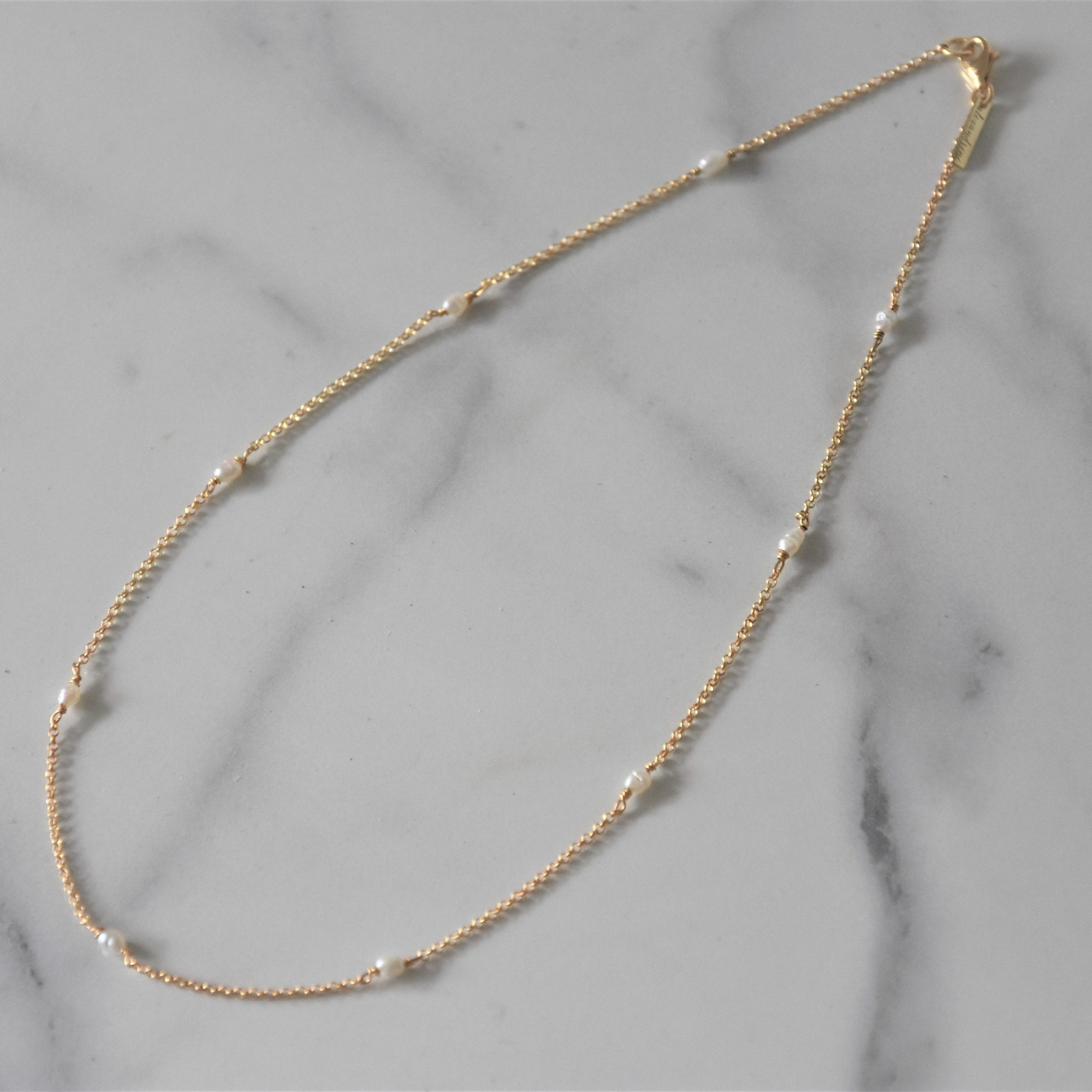 Pearls Necklace 18k Gold Plated