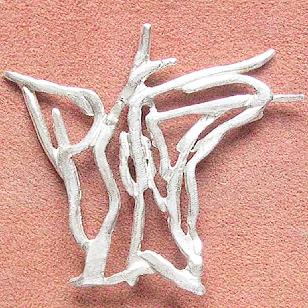 PAISAJE I: Handmade Silver Brooch Imitating Dry Tree Branches - Etsy