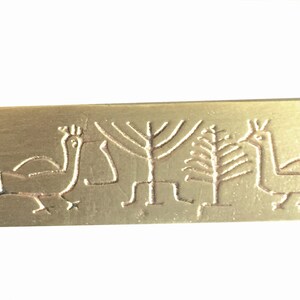 SEPHARDIC PENDANT: 2 Peacocks, Tree of Life, Menorah, Shofar in Silver ...