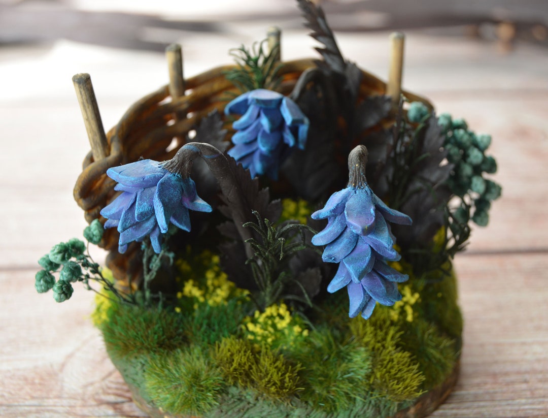 Handmade Skyrim Deathbell Miniature, Polymer Clay Ingredients Landscape ...
