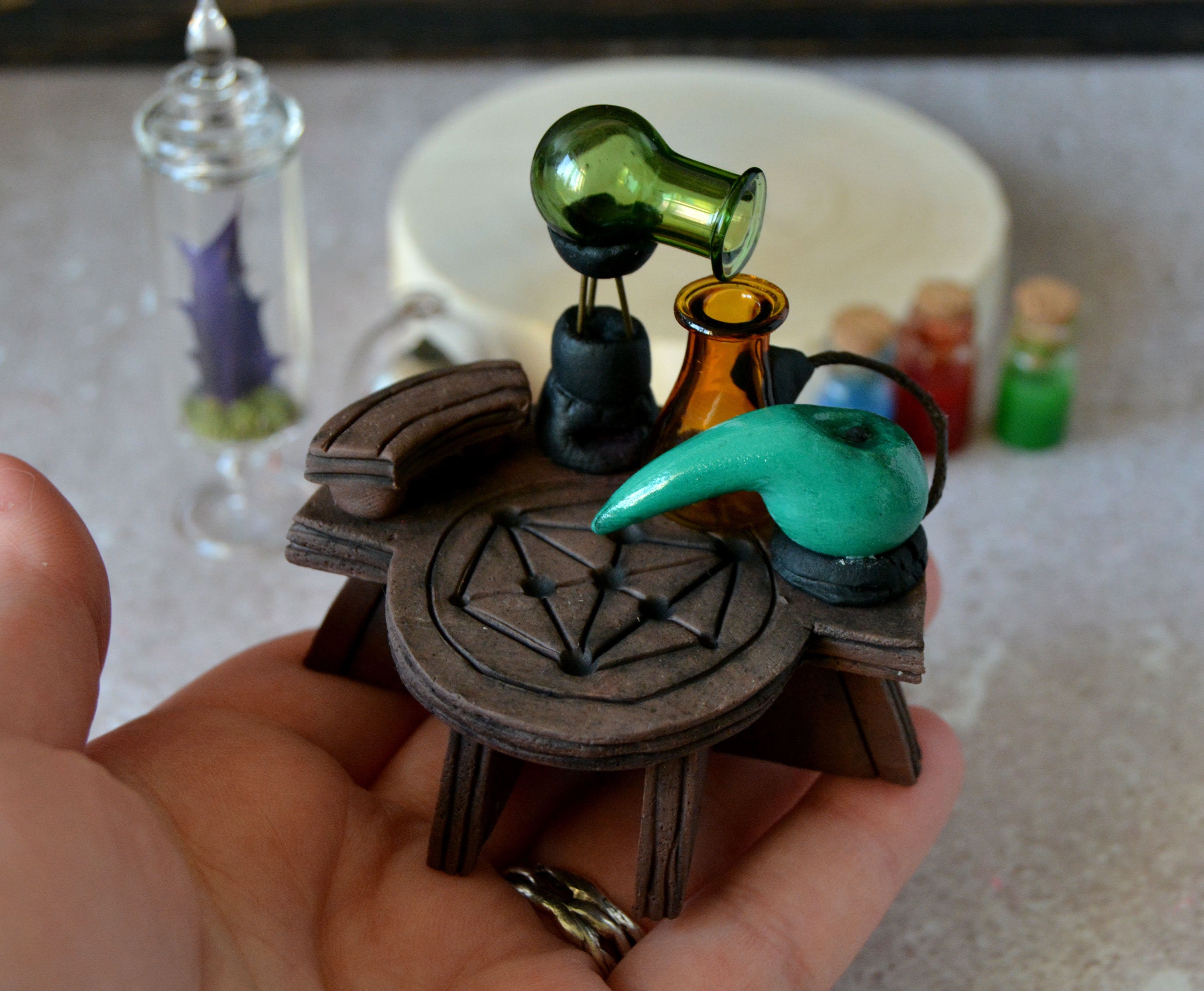 Skyrim Alchemy Table Miniature Skyrim Alchemy Lab Elder - Etsy Canada