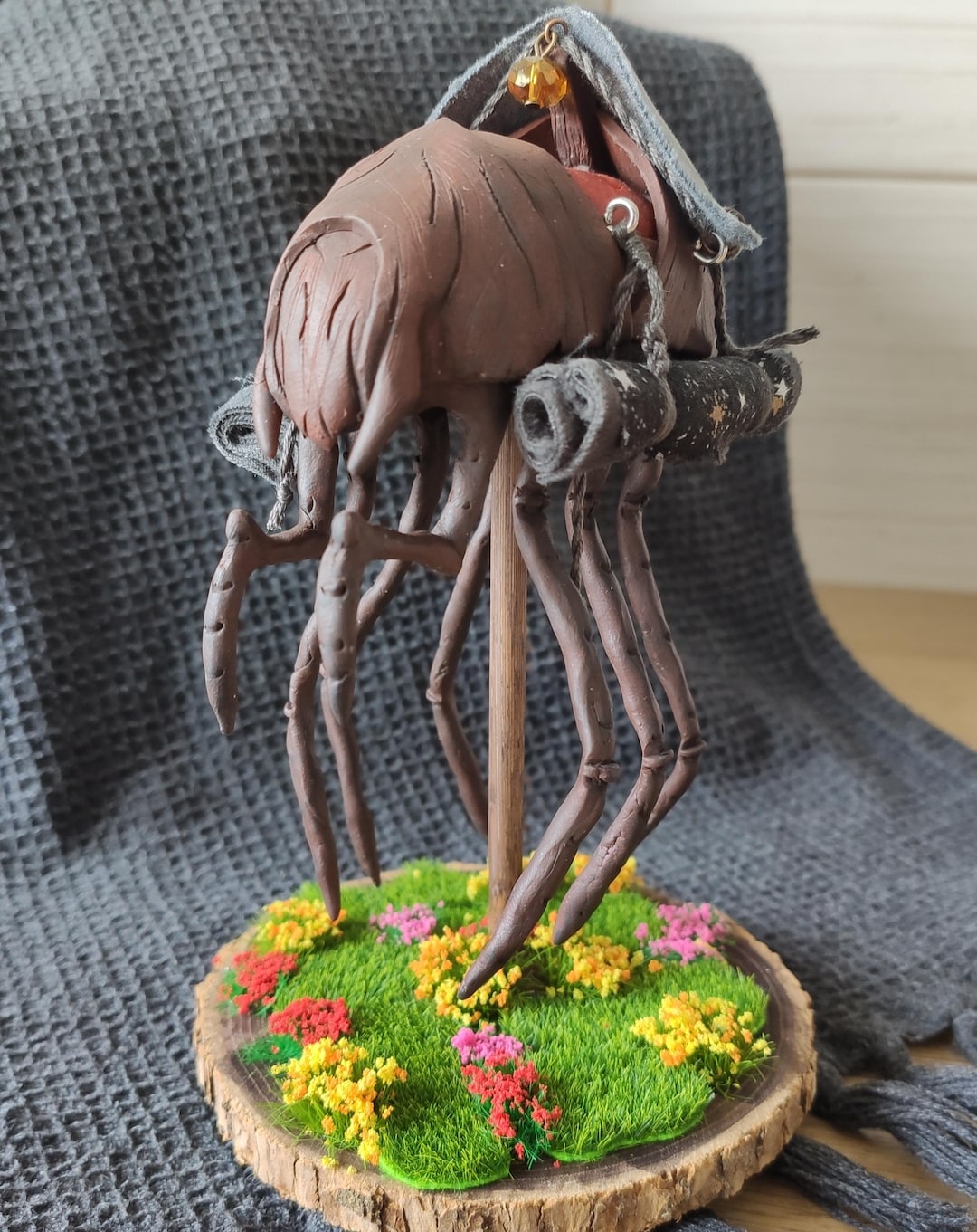 Handmade Silt Strider Figurine: Morrowind Inspired Polymer Clay Art ...