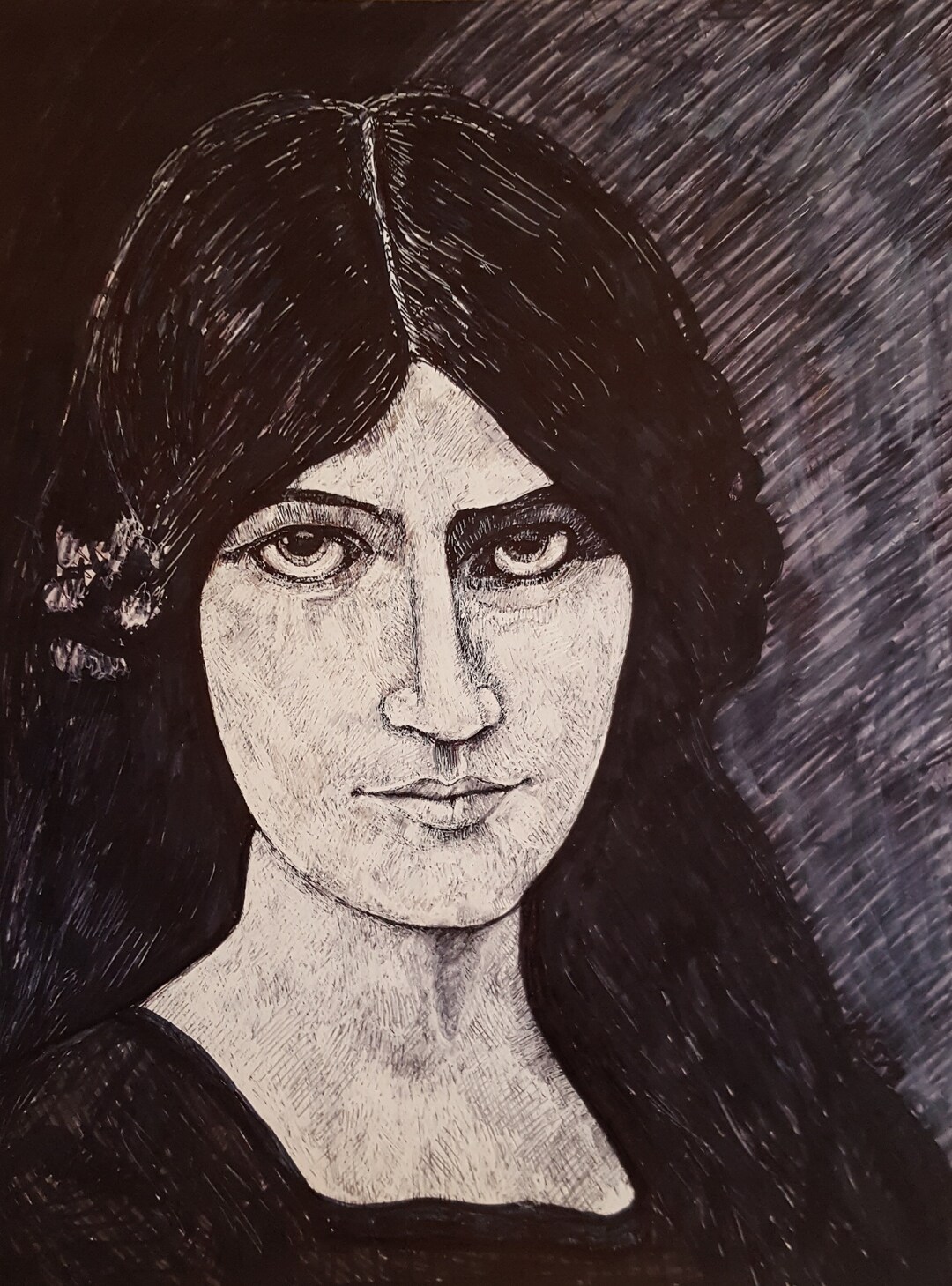 Ink Drawing Original 9x12 Art by NSM Gallery - Etsy