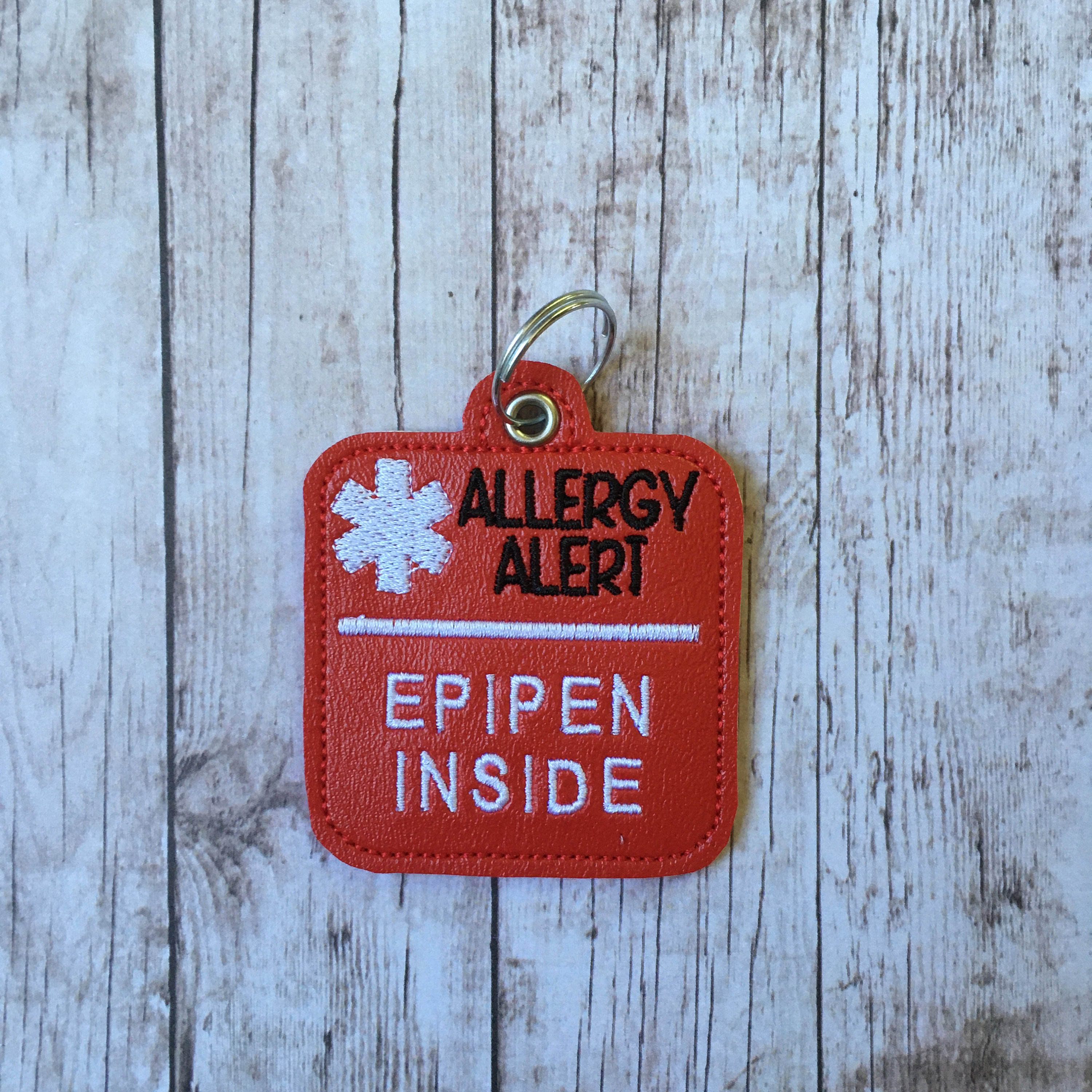 Epipen Inside Allergy Alert Bag Tag Lunch Box Bookbag Key | Etsy