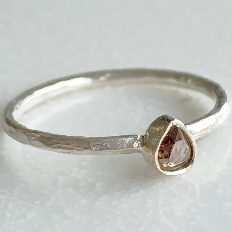 Brown Diamond Ring - Etsy