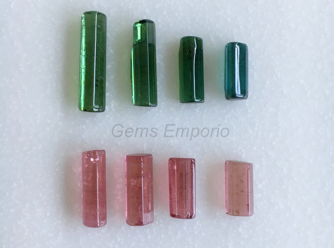 Natural Tourmaline, Uncut Tourmaline, Sizes 8 to 16 Mm. Beautiful Green ...