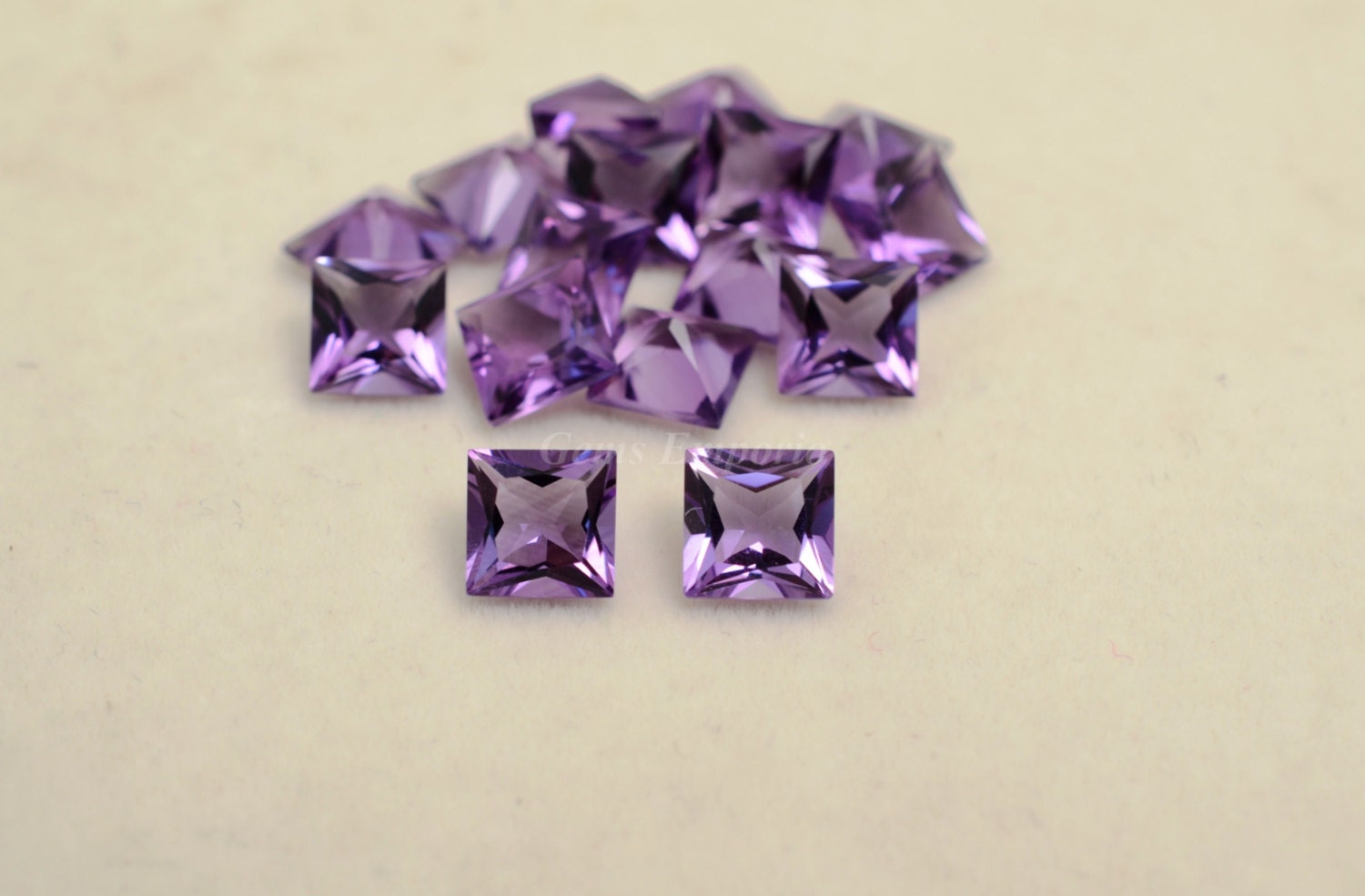 Amethyst Square 8x8 Mm, Princess Cut, Origin Brazil. Sold per Piece. - Etsy