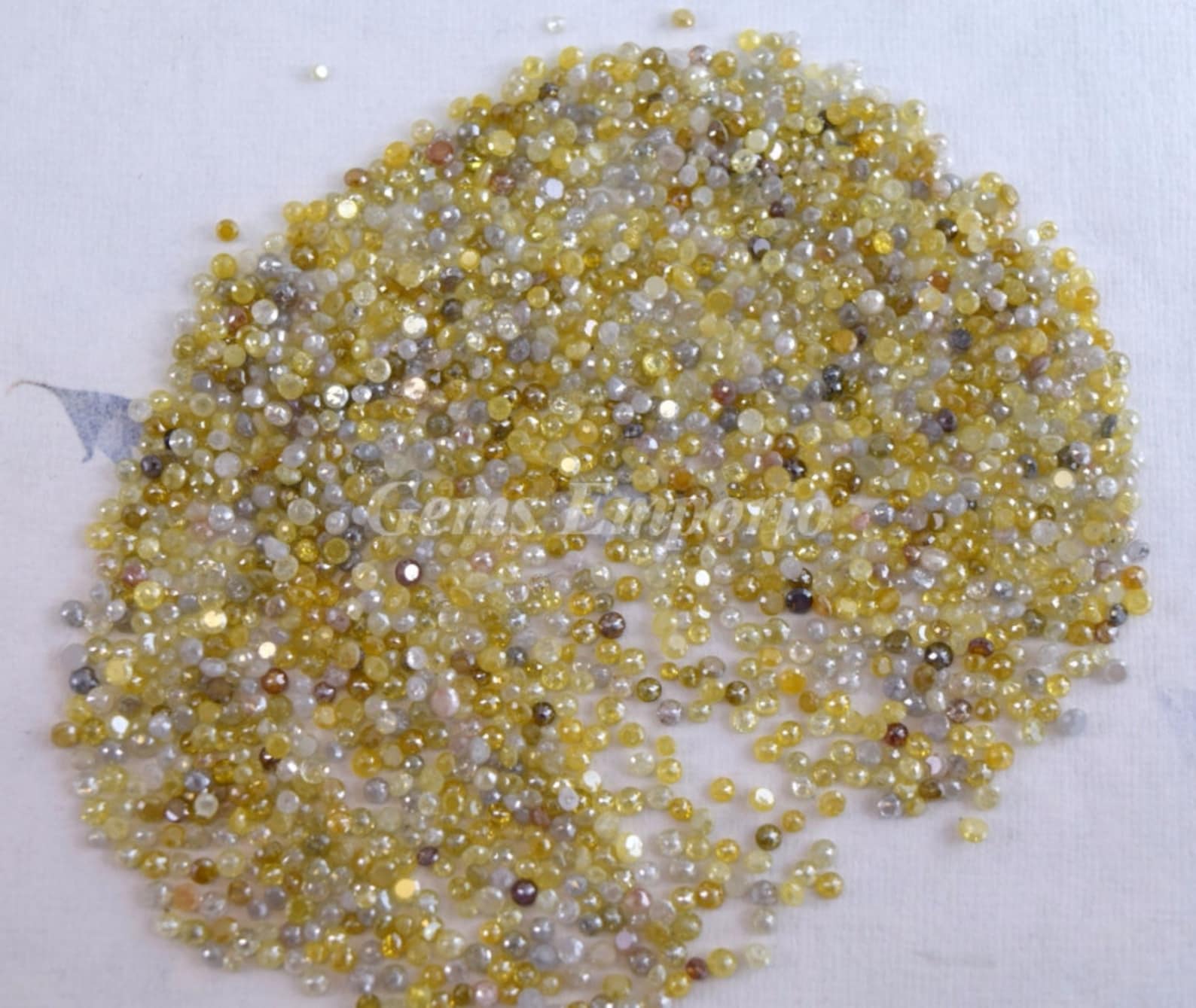 Color Diamonds Old Rose Cut Round/ Multi Color Diamond Rose Cut Size ...