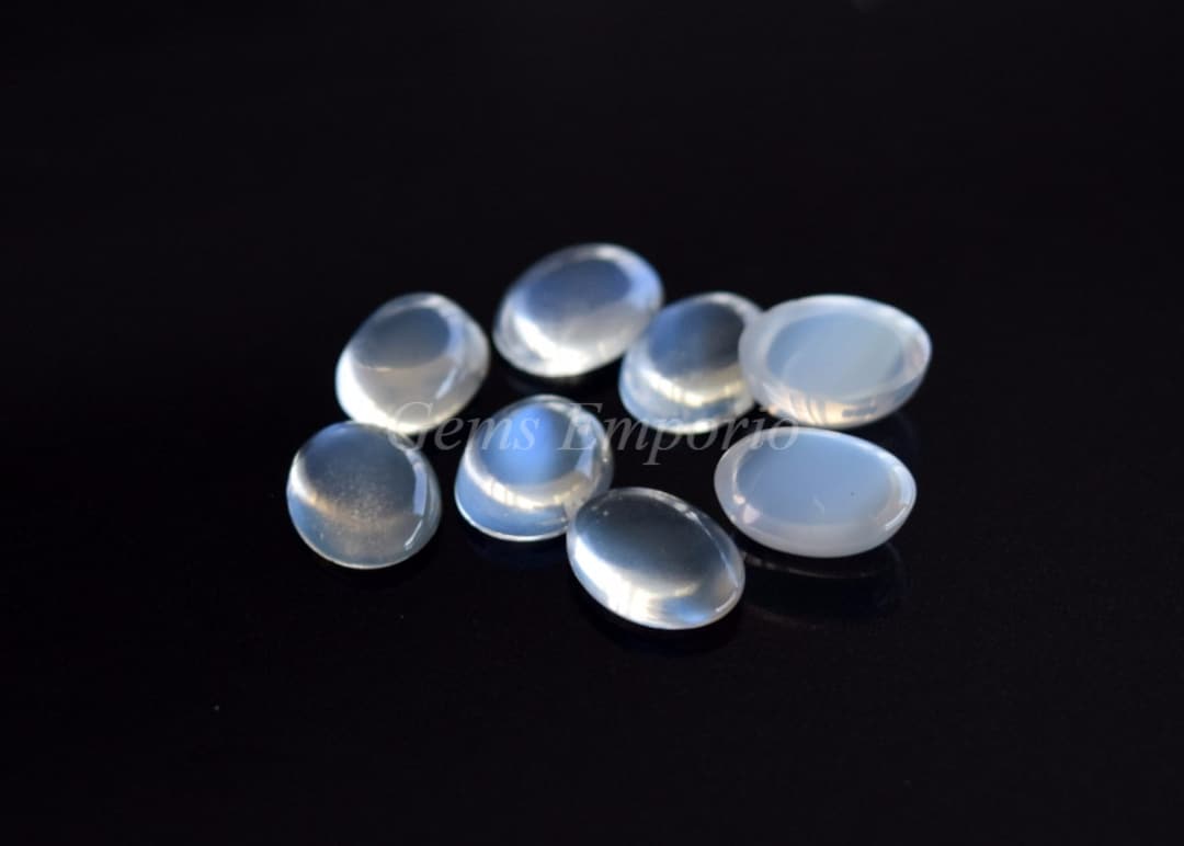 Ceylon Moonstone 9x7 MM Oval Cabochons / Excellent Quality / Nice Blue ...
