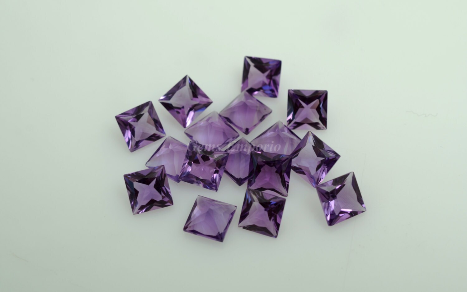 Amethyst Square 8x8 Mm, Princess Cut, Origin Brazil. Sold per Piece. - Etsy