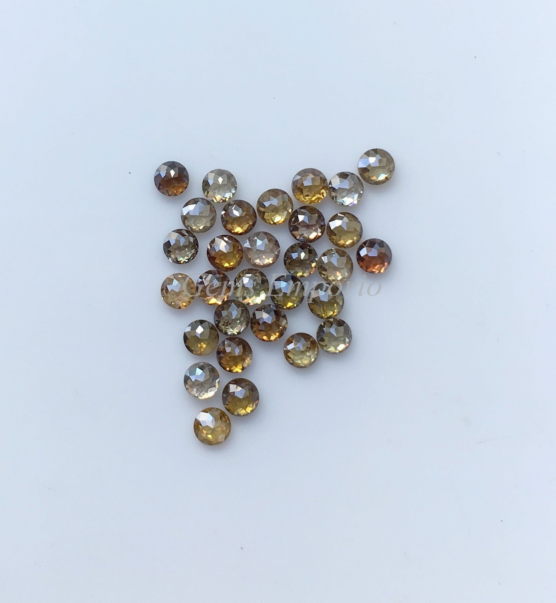 Natural Diamonds Rose Cut 2.50 Mm, Fancy Color Diamond, Rose Cut ...