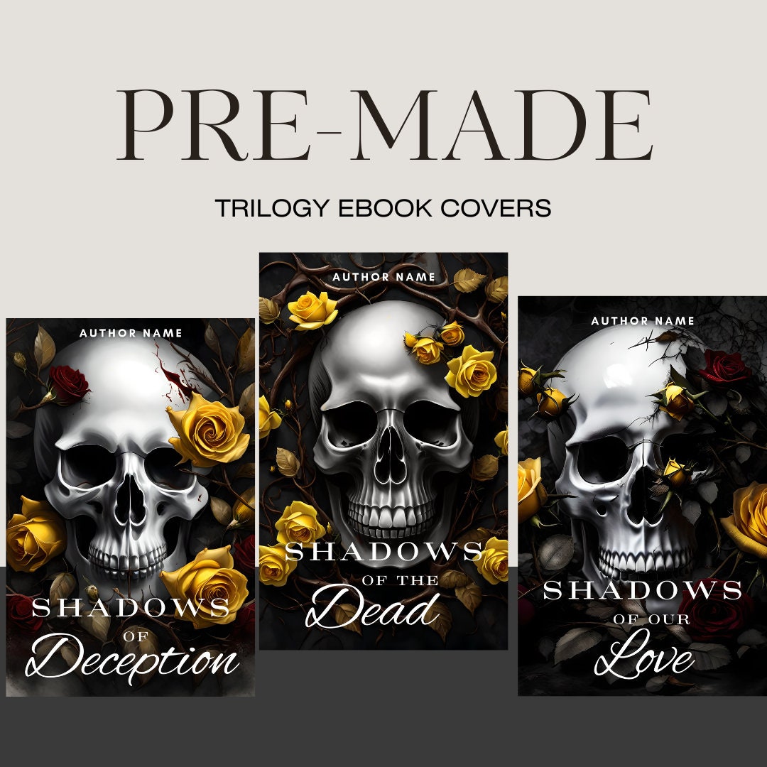 Premade Ebook Covers Dark Romance Trilogy Ebook Covers, 3 Book Series ...