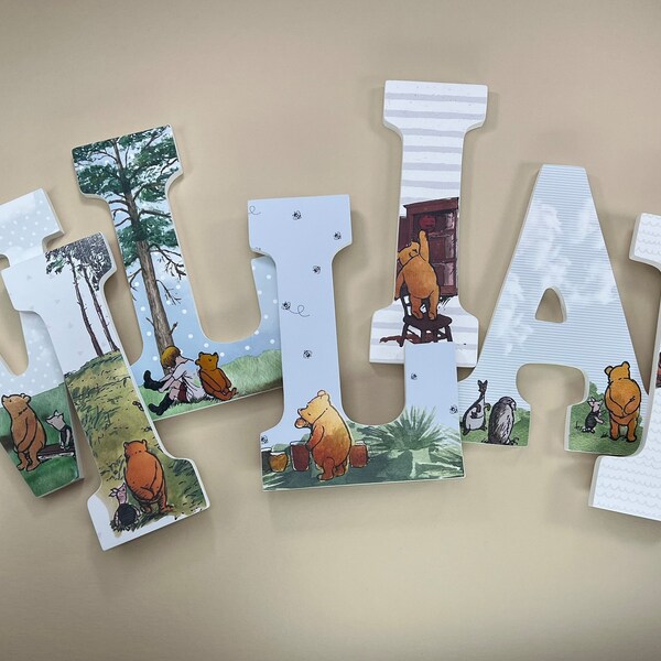 Classic Pooh Letters - Etsy