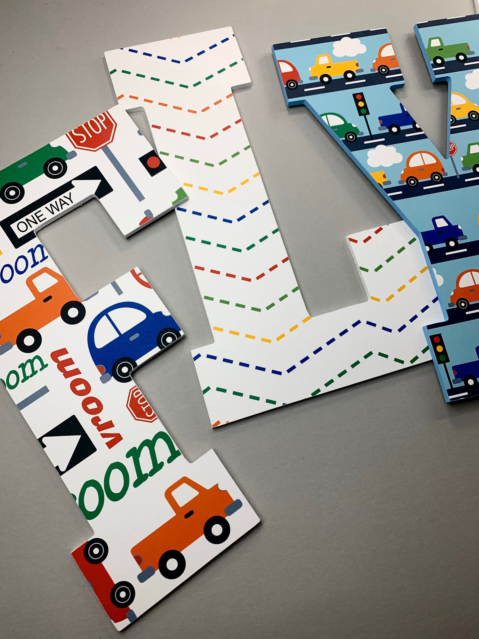 Flynn Boys Car and Truck Letters Transportation Letters - Etsy