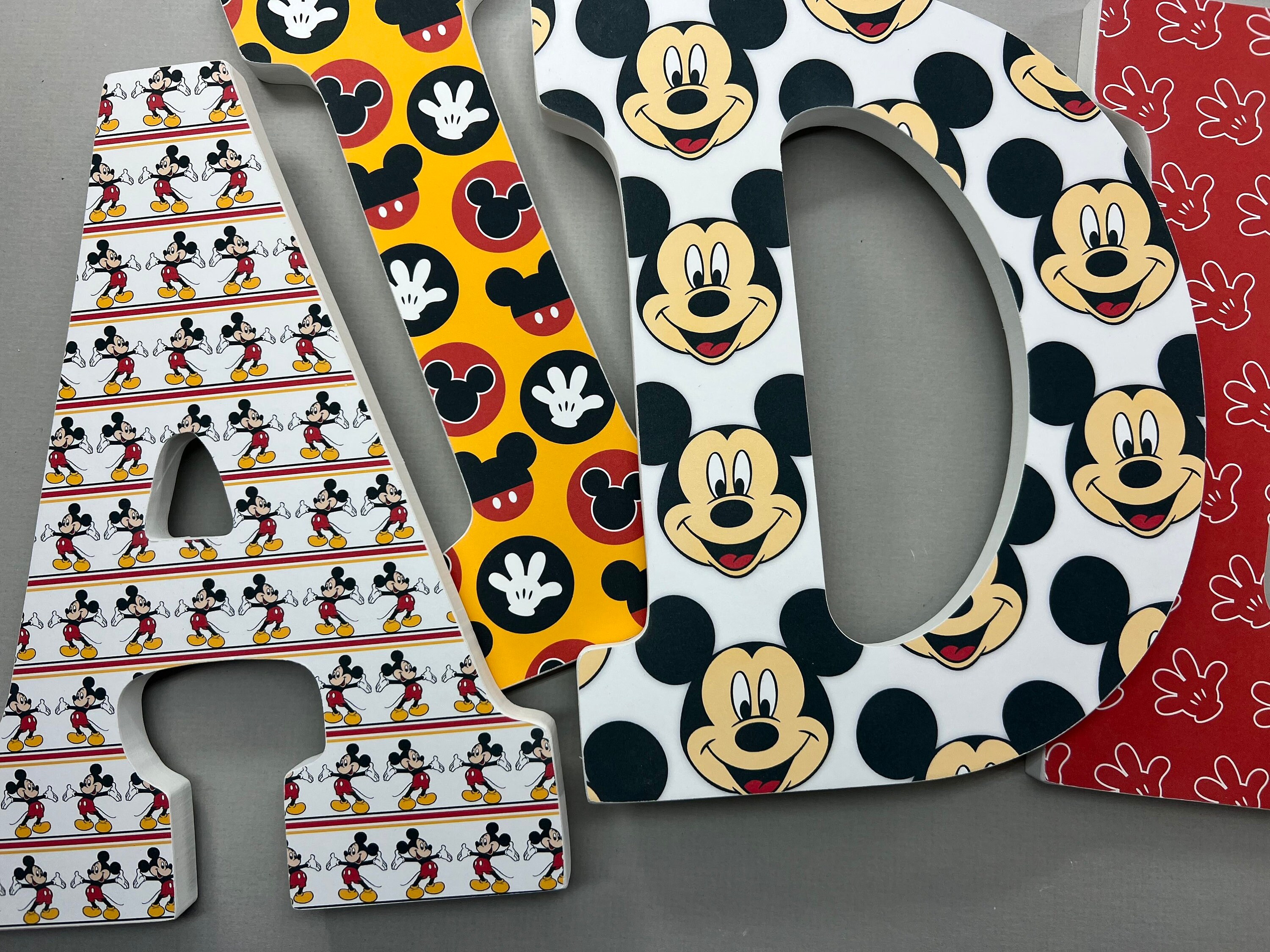 Mickey Mouse Name Letters