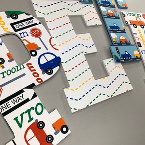 Flynn, Boys Car and Truck Letters, Transportation Letters, Nursery ...
