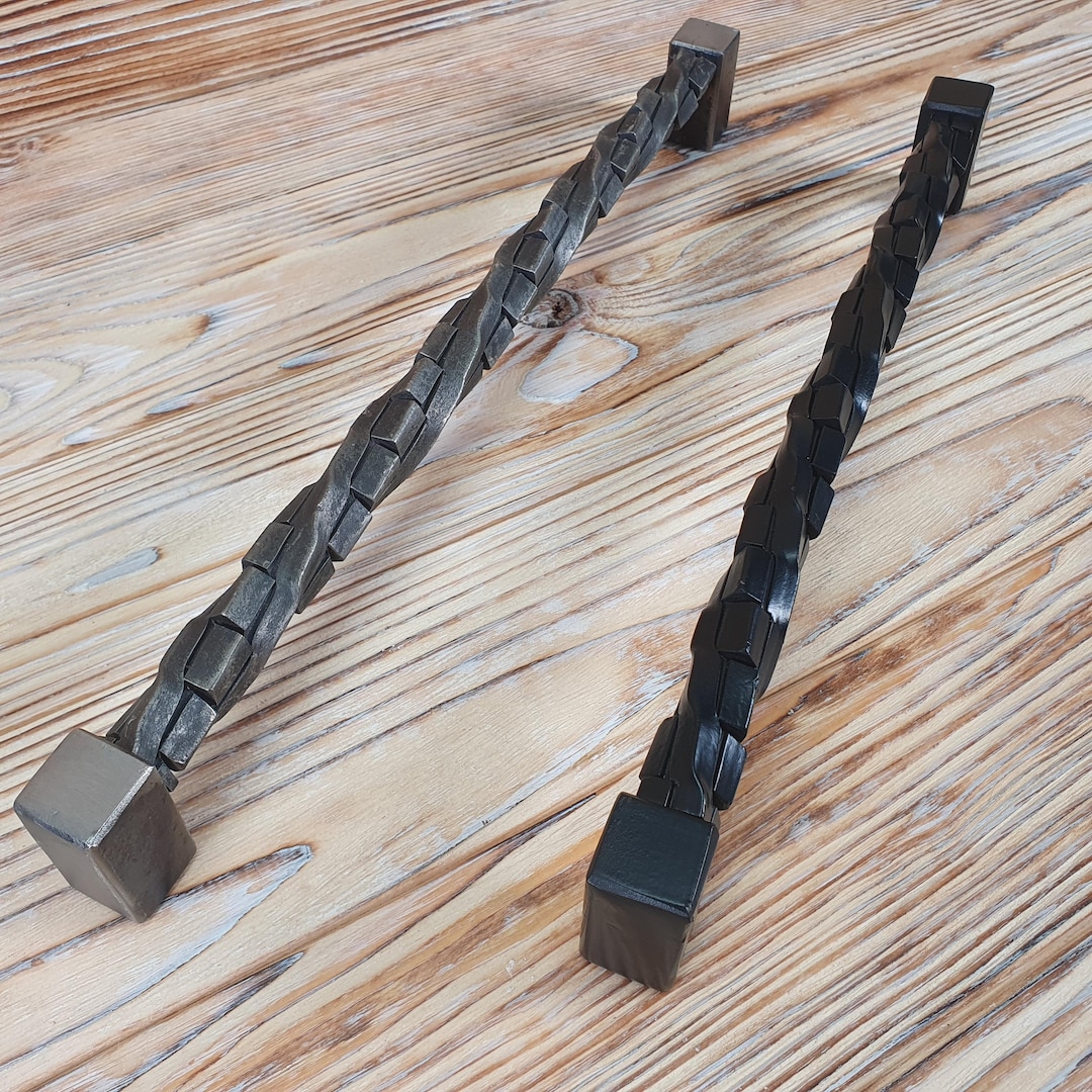 Industrial Style Forged Metal Drawer Handles for Cabinetry - Etsy