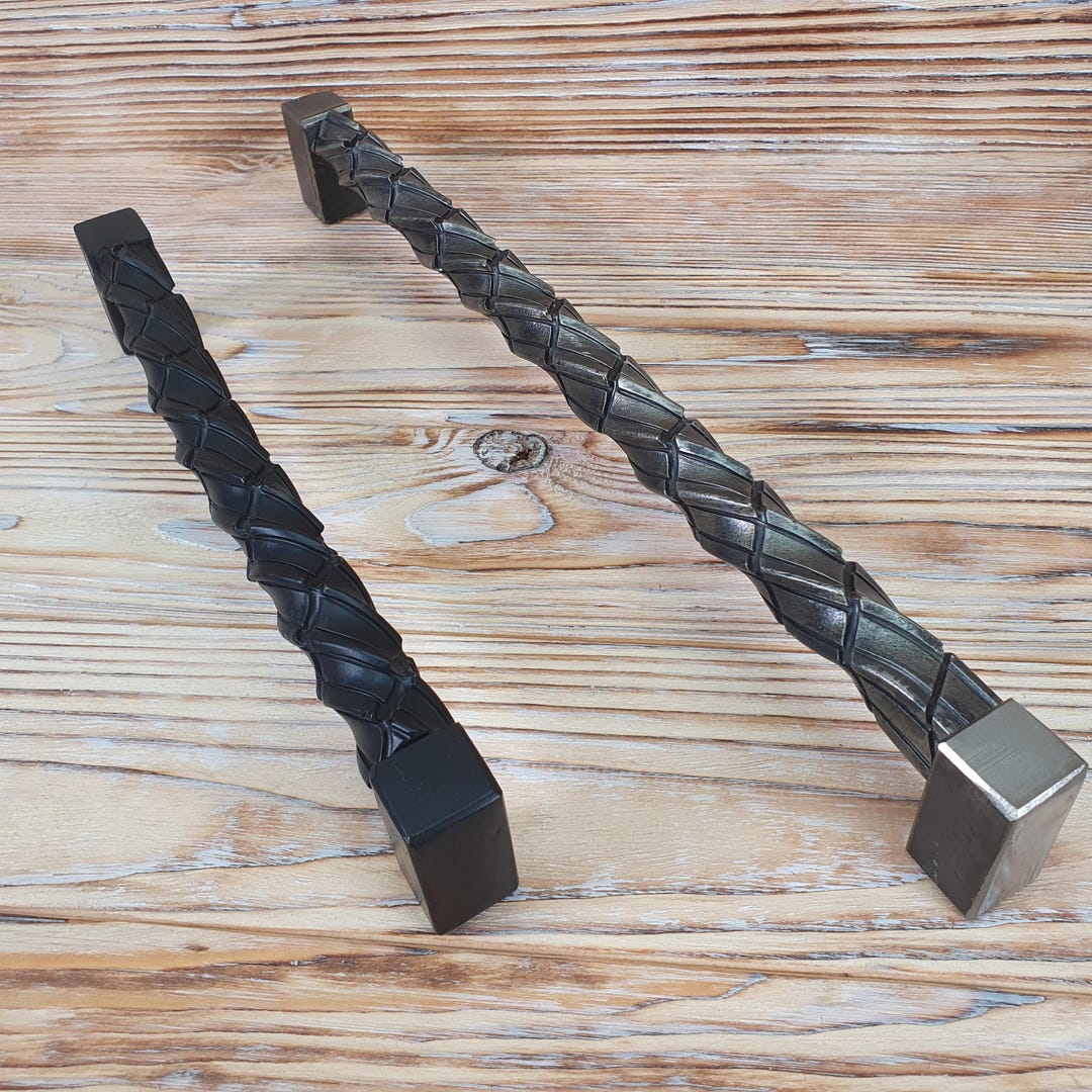 Unique Hand-forged Metal Pulls for Cabinets - Etsy