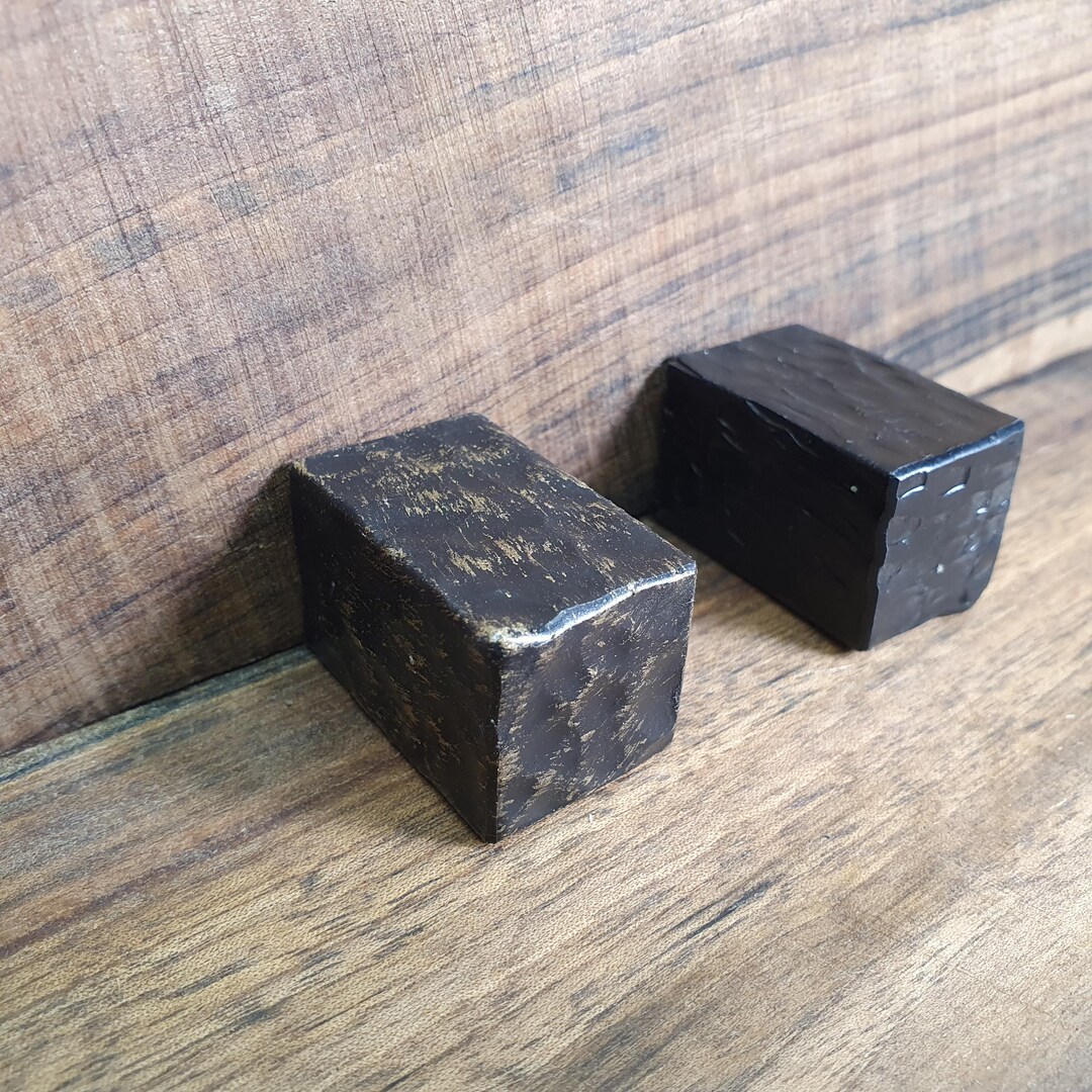 Rustic Hand-forged Kitchen Cabinet Fittings: Industrial Push Button ...