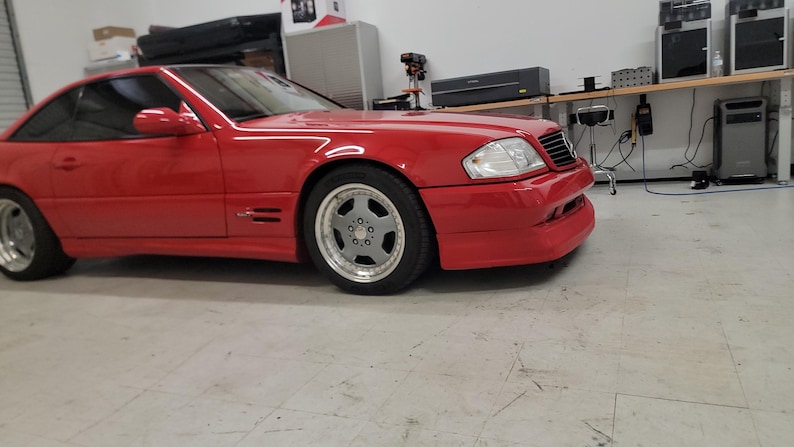 R129 Mercedes 1996-2002 Sport Bumper Chin Lip Spoiler Kit for Facelift ...