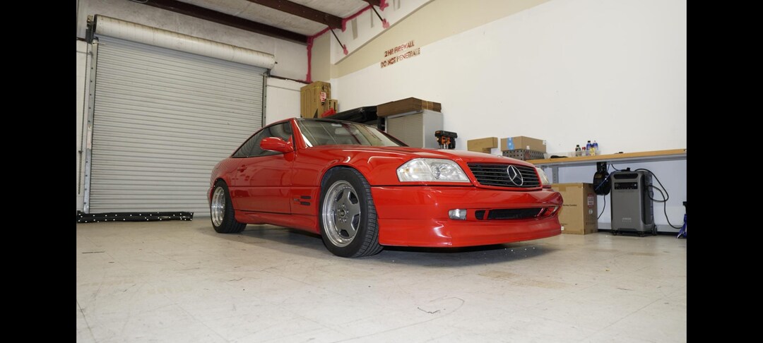 FLS-B R129 Mercedes 1996-2002 Sport Bumper Chin Lip Spoiler Kit - for ...