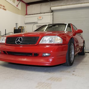 FLS-B R129 Mercedes 1996-2002 Sport Bumper Chin Lip Spoiler Kit - for ...