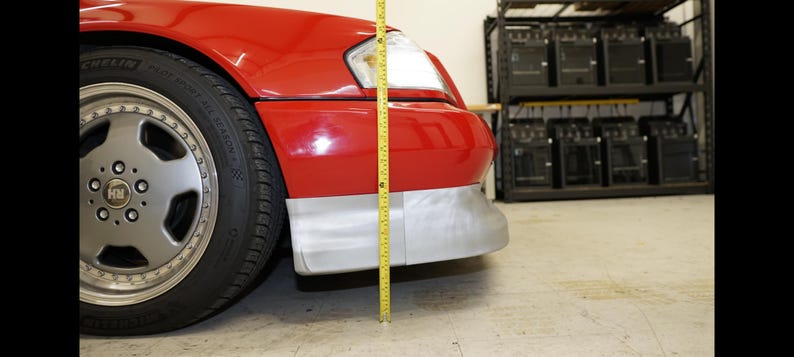 FLS-C R129 Mercedes 1996-2002 Sport Bumper Chin Lip Spoiler Kit - for ...