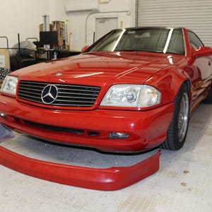 FLS-B R129 Mercedes 1996-2002 Sport Bumper Chin Lip Spoiler Kit - for ...