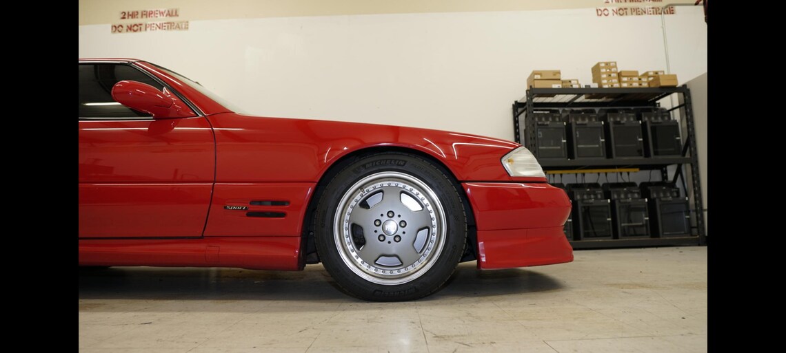 FLS-B R129 Mercedes 1996-2002 Sport Bumper Chin Lip Spoiler Kit - for ...