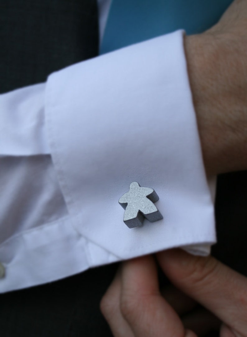 Metallic Meeple Cufflinks Metallic Silver Gold & Bronze - Etsy UK