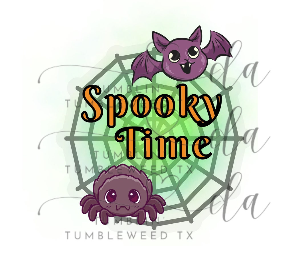 Spooky Time Orange PNG Spooky PnG Halloween PnG Sublimación PNG - Etsy ...