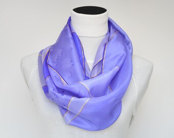 Violet Silk Scarf - Etsy