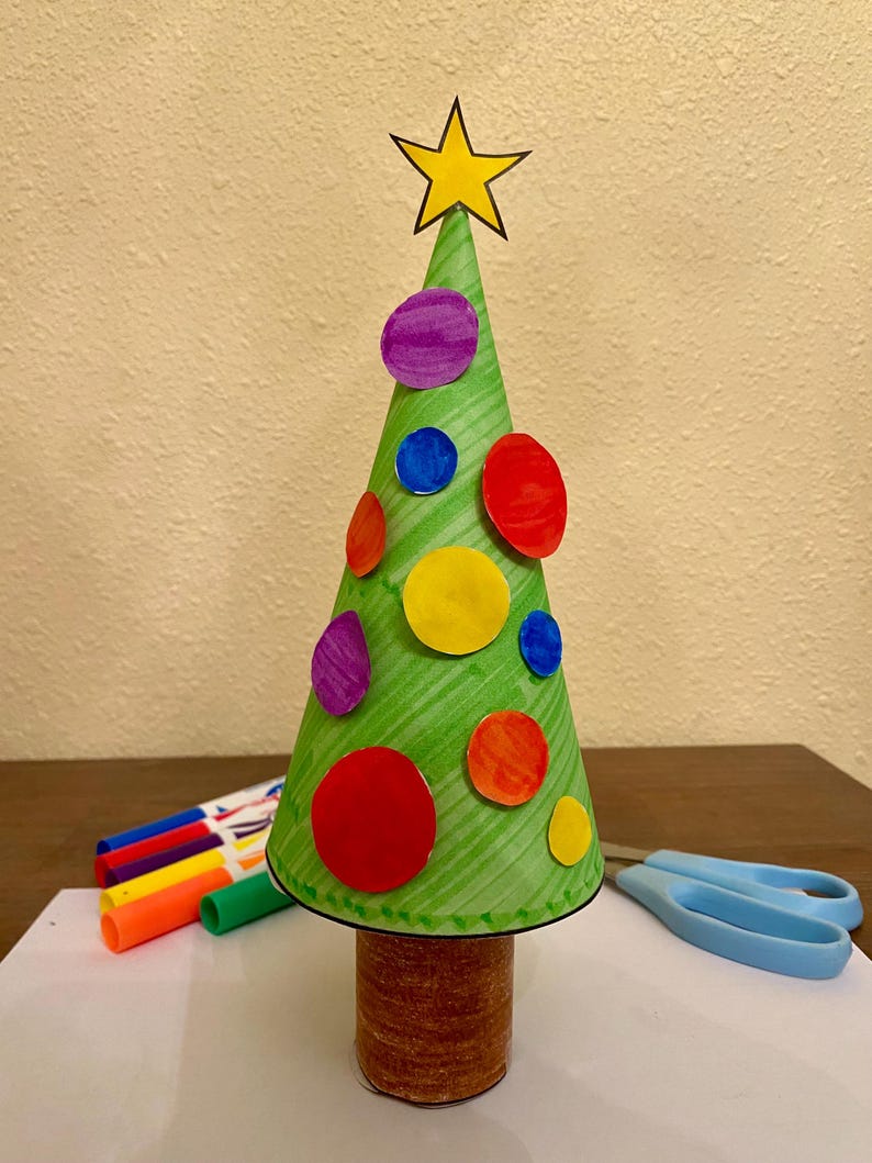 3D Geometree, Christmas Tree Craft, Christmas School Project, Christmas ...