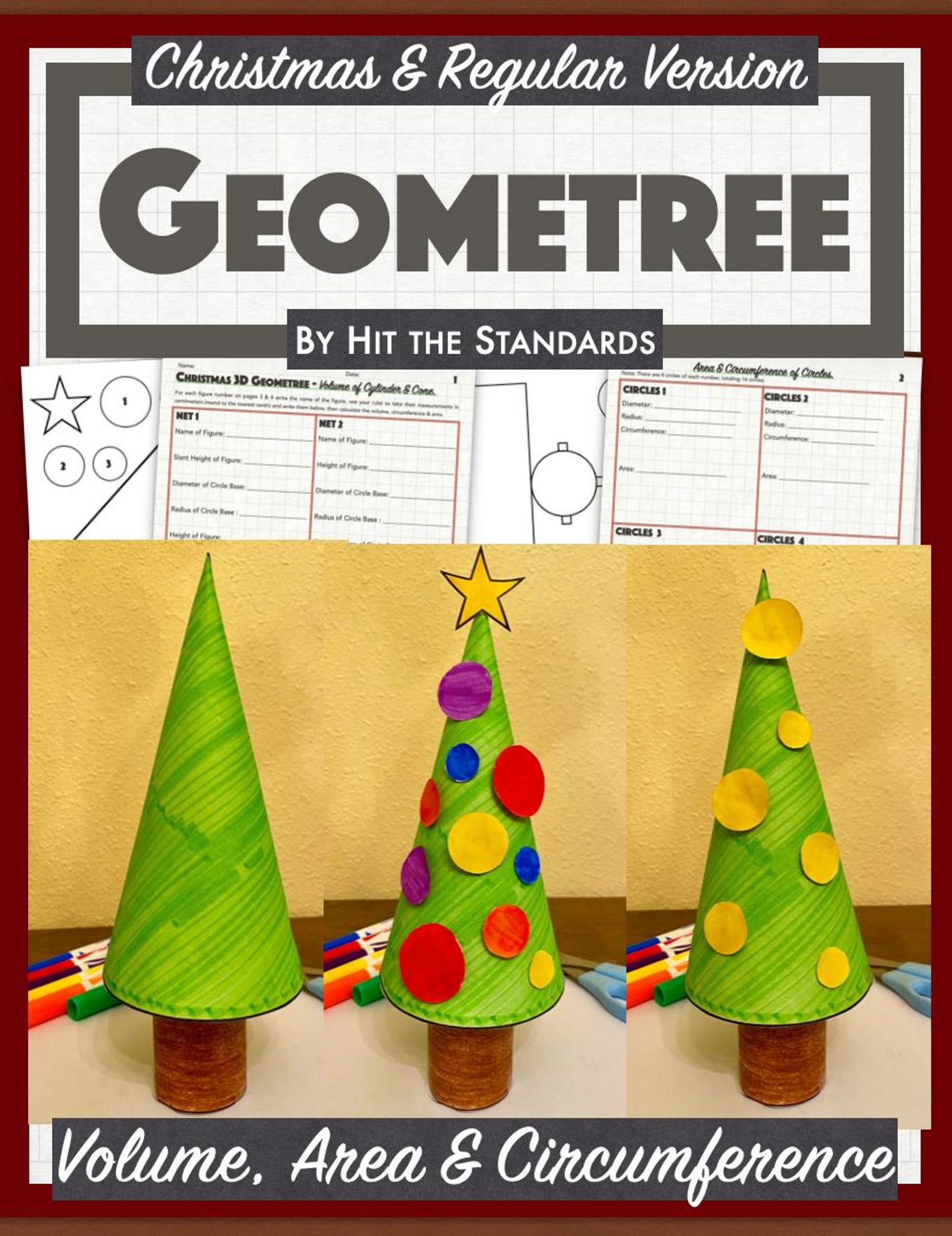 3D Geometree, Christmas Tree Craft, Christmas School Project, Christmas ...