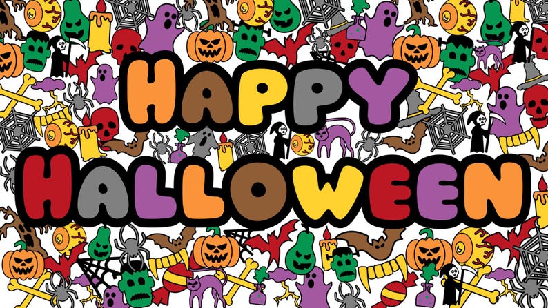 Halloween Collaborative Coloring Poster, Halloween Poster, Bulletin ...